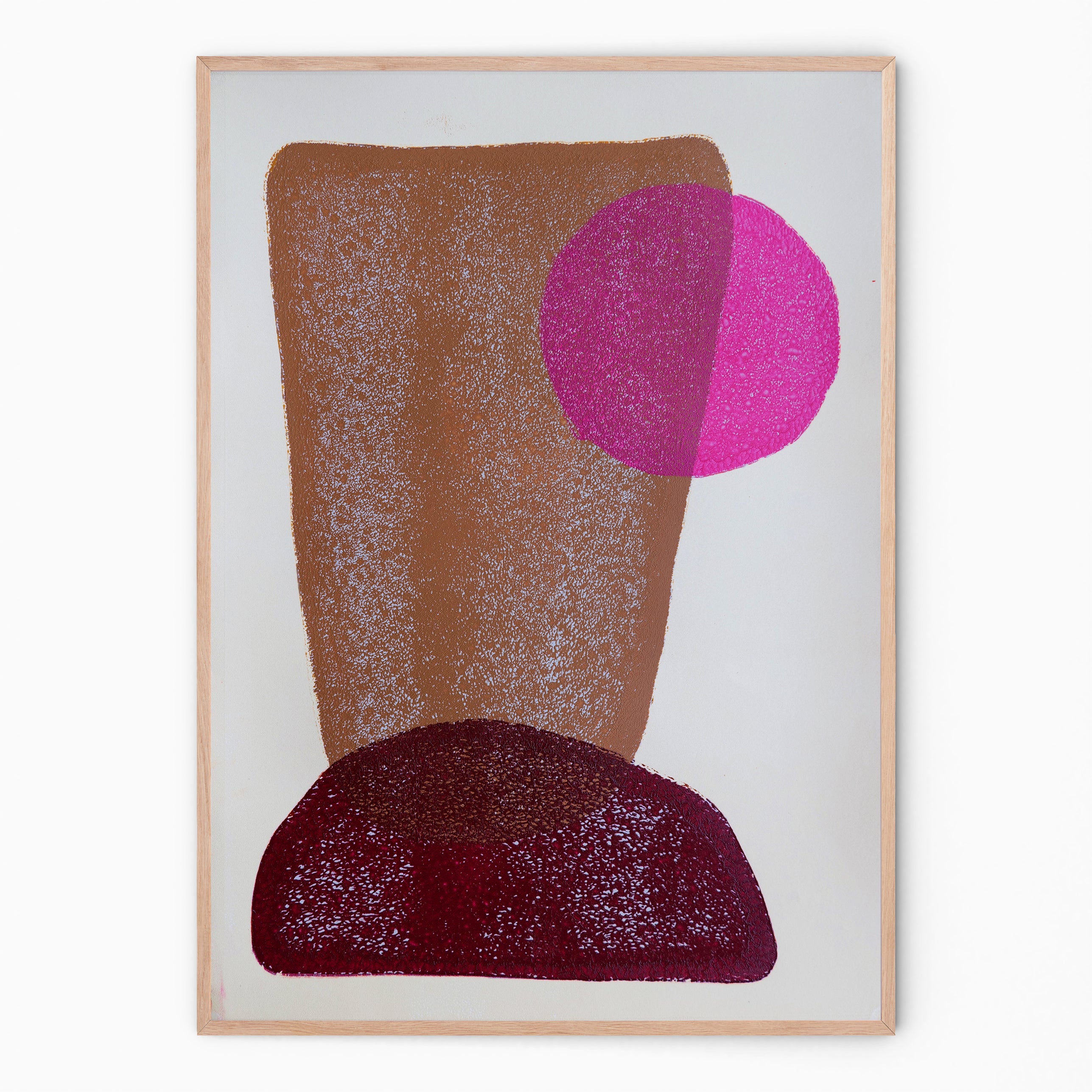 Beige & pink "Mithai" I 35x50 cm I Enkel Art Studio